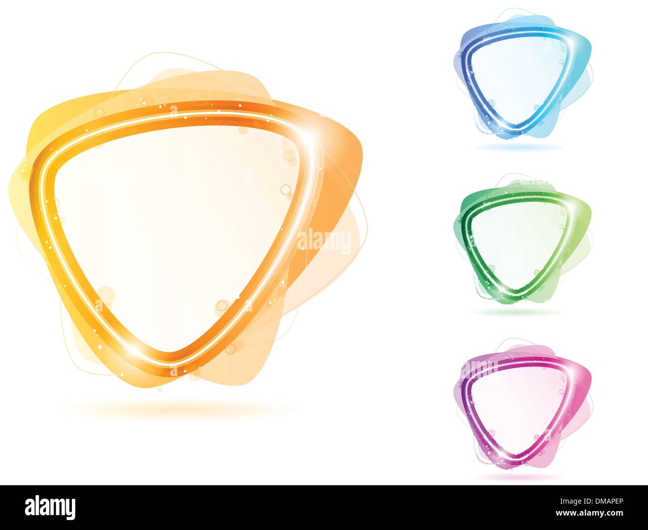 Neon pink frame abstract background Cut Out Stock Images & Pictures - Alamy