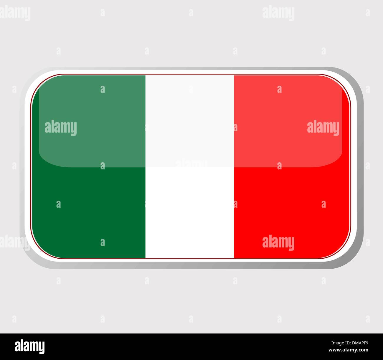Flag of Italy in the form Stock Vector Image & Art - Alamy