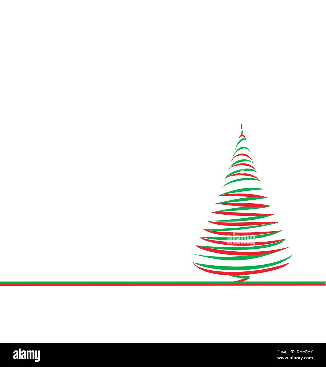 Green christmas tree in Cut Out Stock Images & Pictures - Alamy