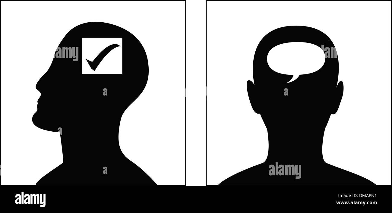 the vector head symbol set Stock Vector Image & Art - Alamy