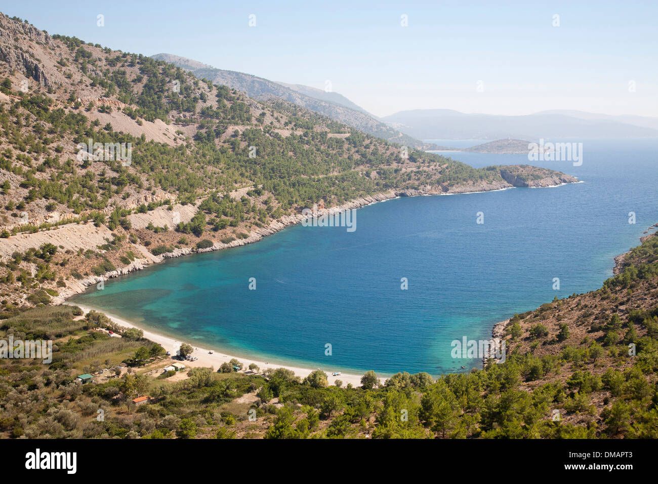 elinda beach and bay, island of chios, north east aegean sea, greece ...