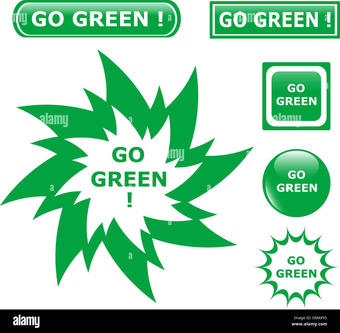button go green icons Stock Vector Image & Art - Alamy