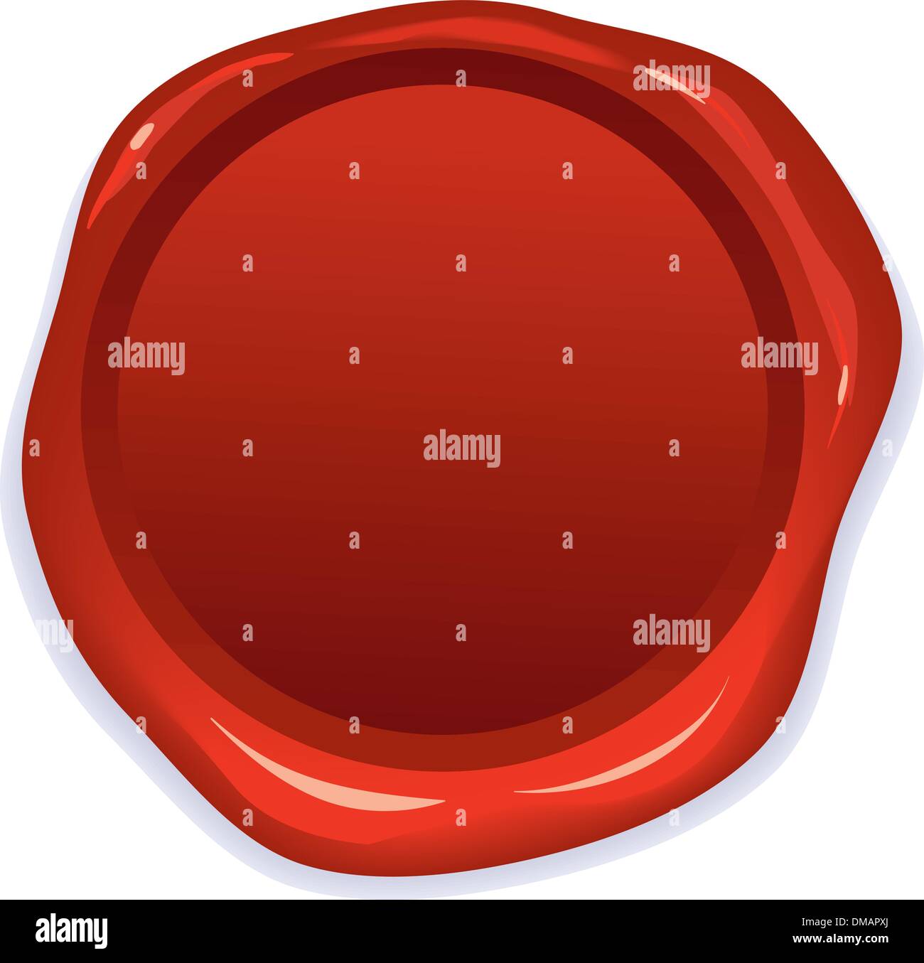 Red seal wax stamp Stock Vector Images - Alamy