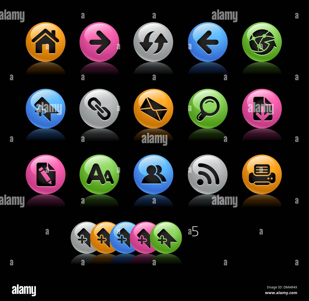 Feeds back Stock Vector Images - Alamy