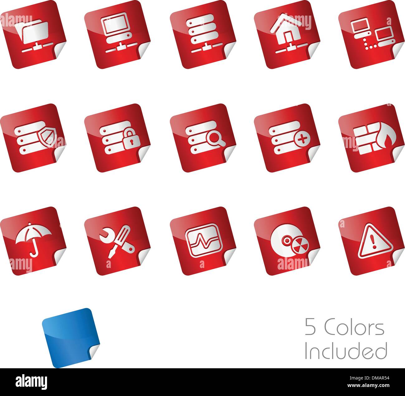 Blade server rack Stock Vector Images - Alamy
