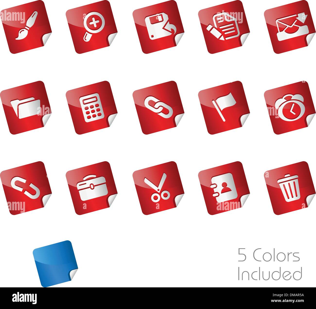 Interface Icons // Stickers Series Stock Vector Image & Art - Alamy