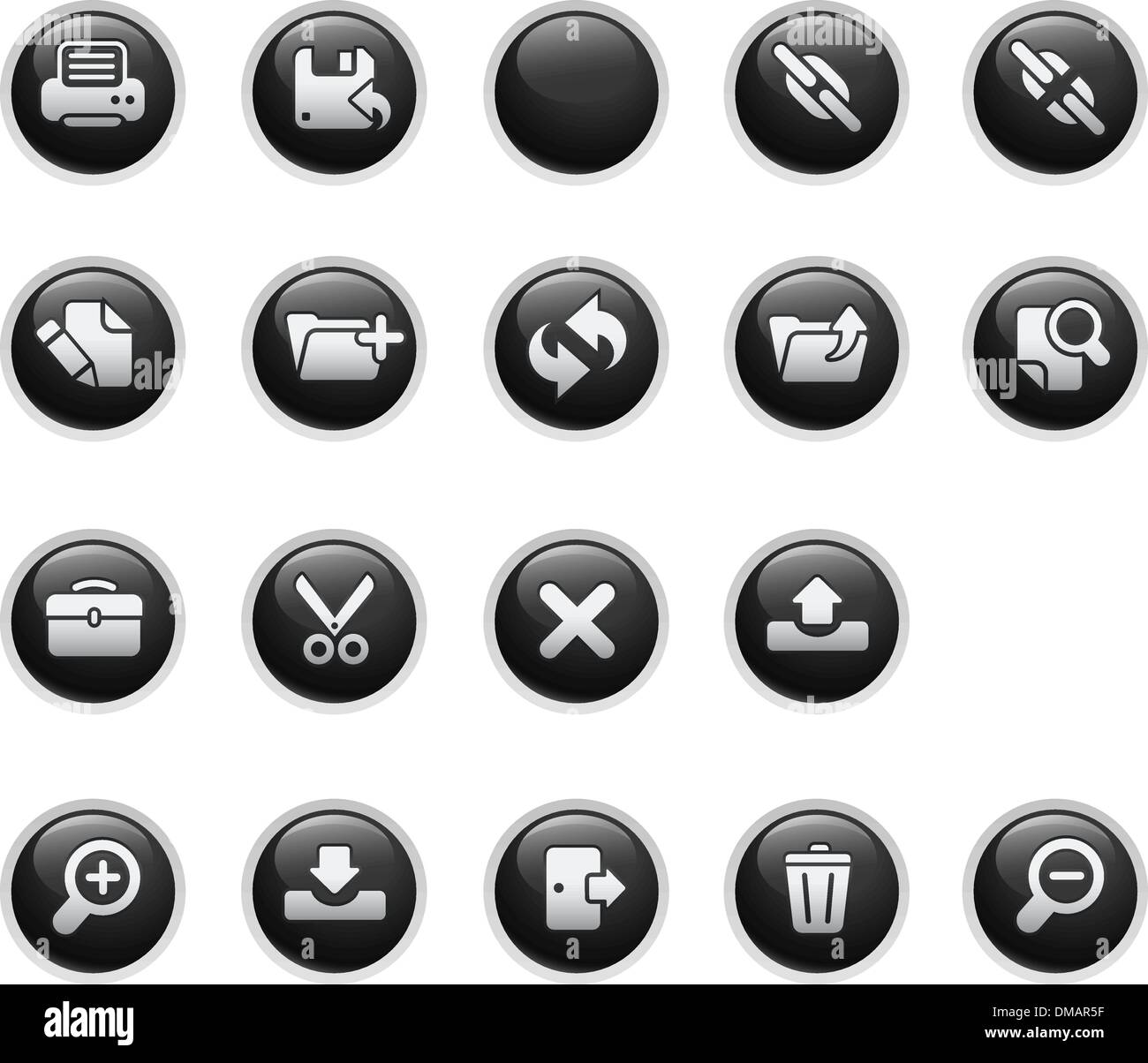 Interface menu tool vectors hi-res stock photography and images - Alamy