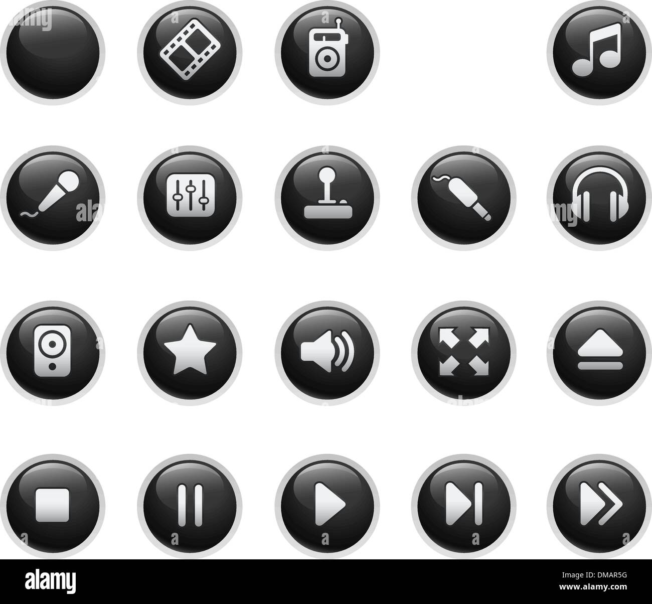 Social media icons and speaker hi-res stock photography and images - Alamy