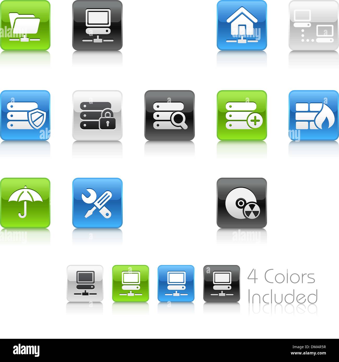 Blade server rack Stock Vector Images - Alamy