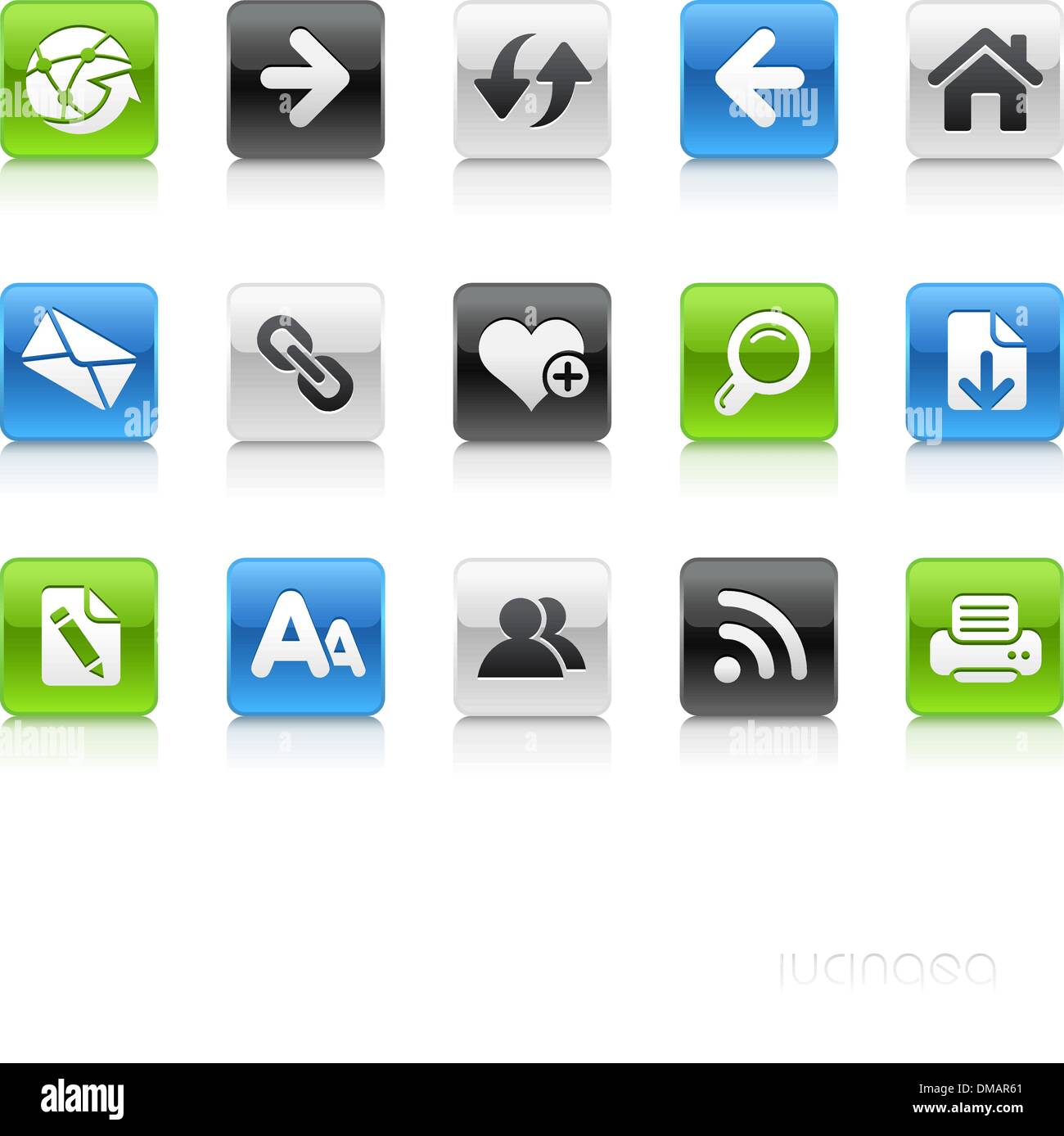 Web Navigation Icons // Clean Series Stock Vector Image & Art - Alamy