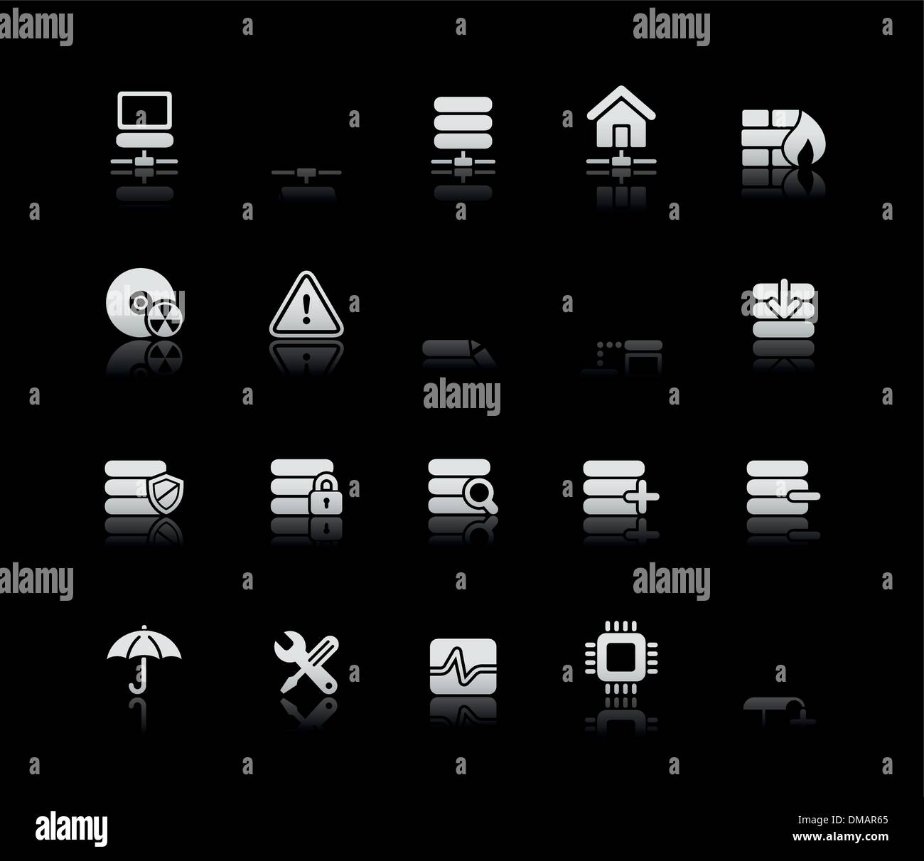 Blade server rack Stock Vector Images - Alamy