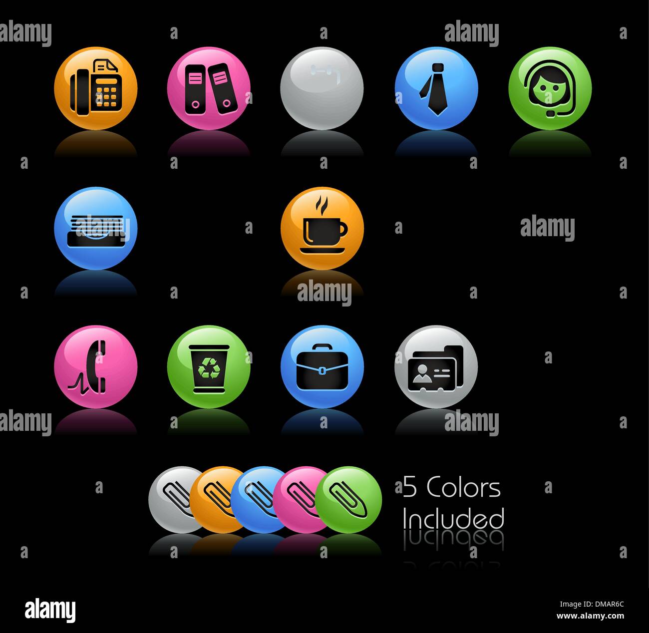 Office & Business Icons // Gelcolor Series Stock Vector Image & Art - Alamy