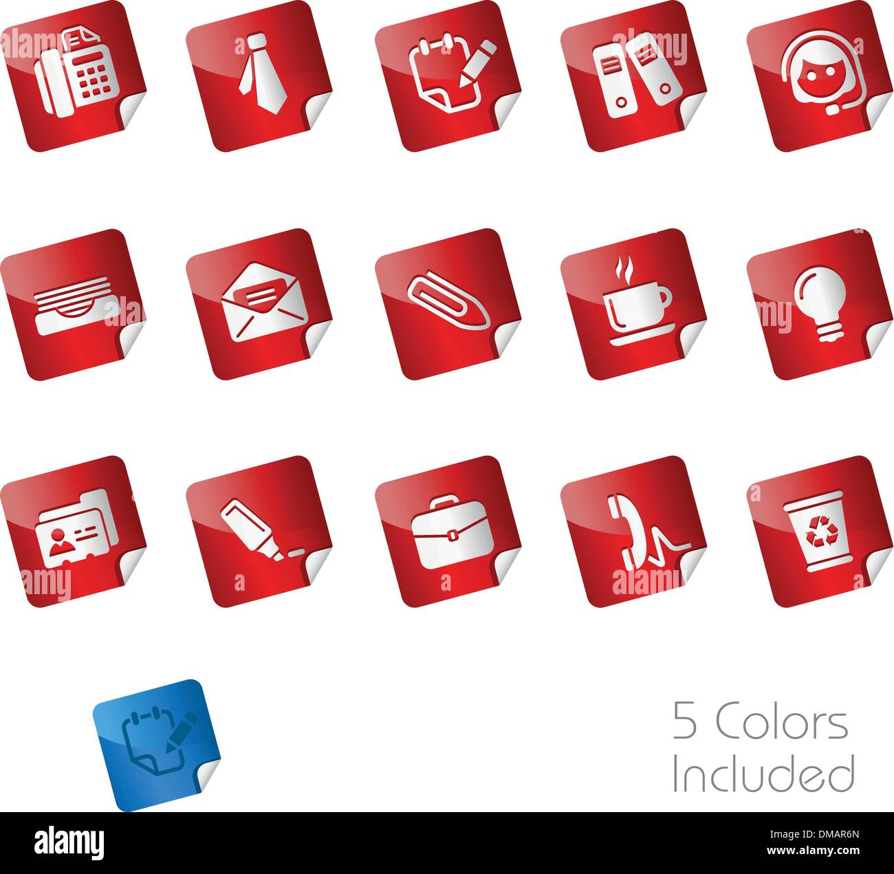 Office & Business // Stickers Series Stock Vector Image & Art - Alamy