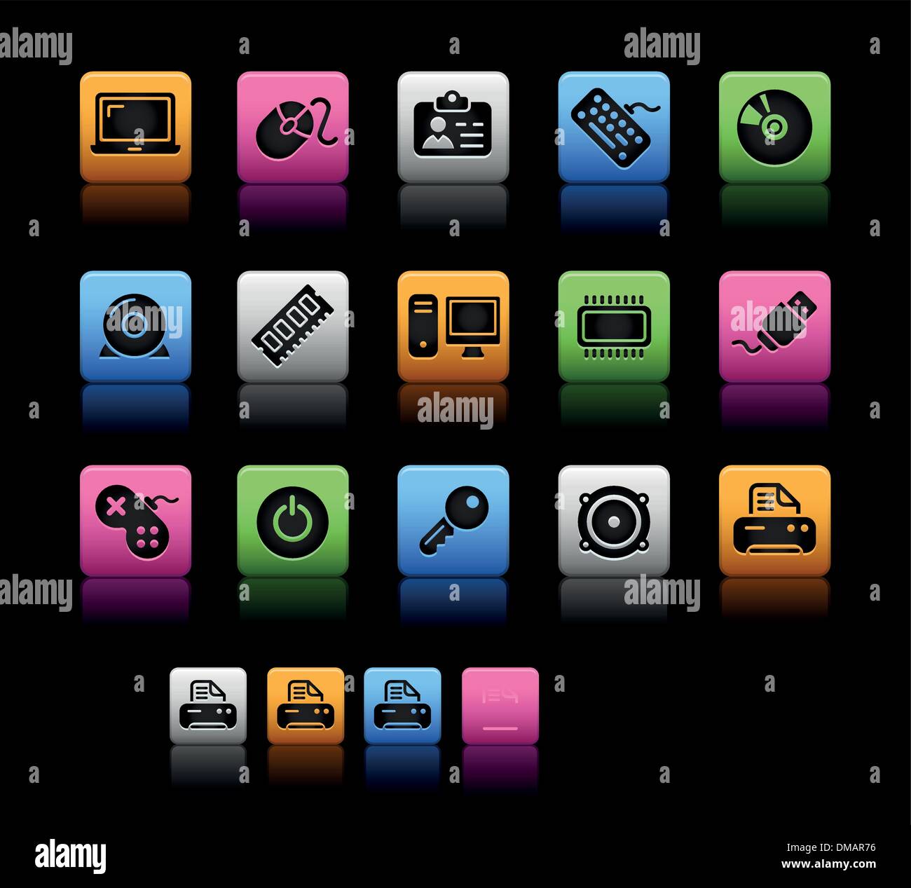 Computer & Devices // Color Box Stock Vector Image & Art - Alamy