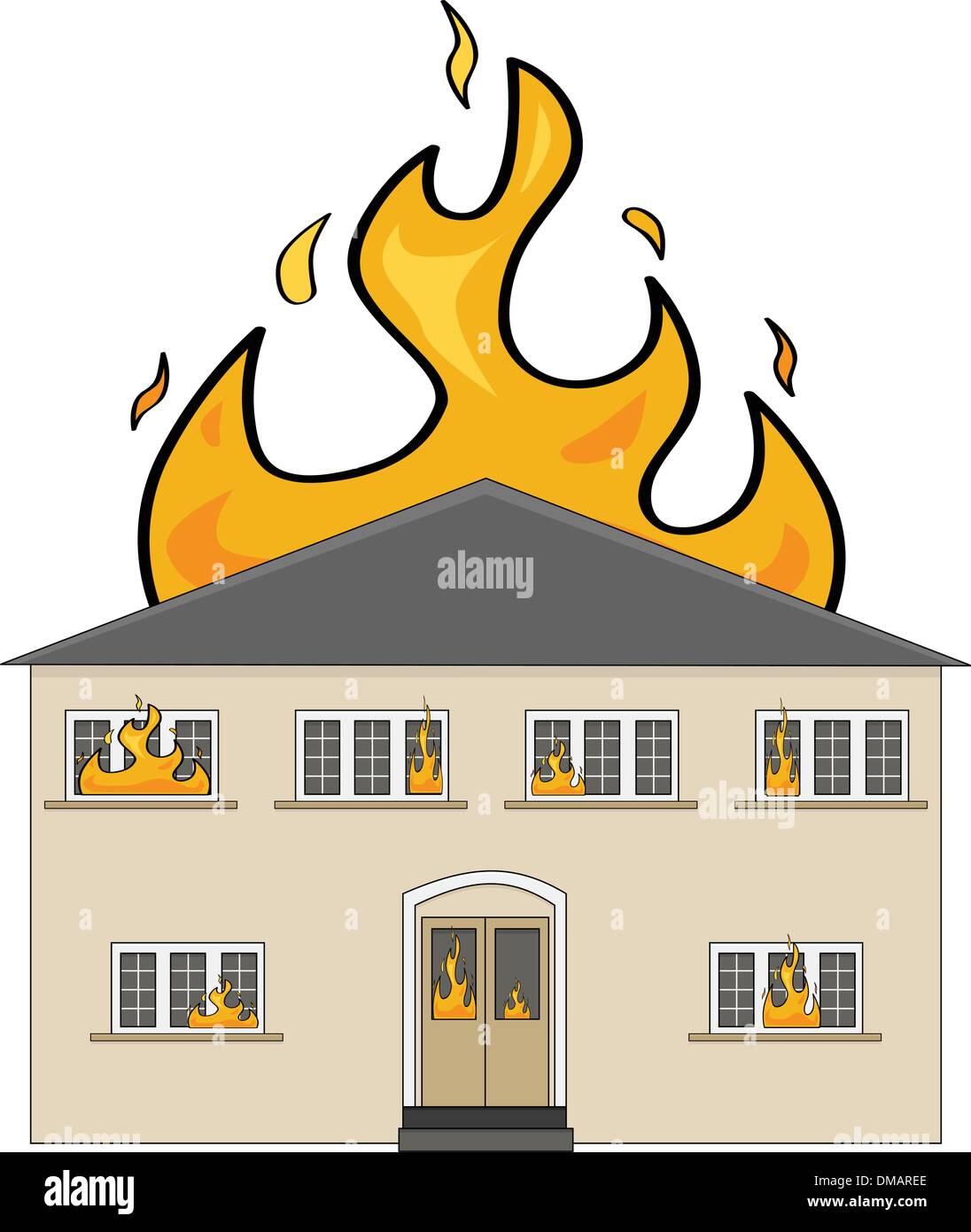 Fire House Illustration Stock Photos & Fire House Illustration Stock ...