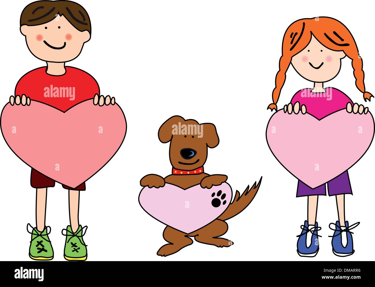 Dog holding love heart hi-res stock photography and images - Alamy