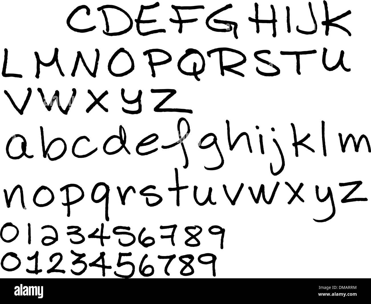 Arabic handwriting Stock Vector Images - Alamy