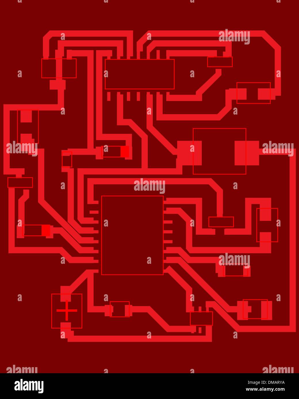 Electrical circuit plan Stock Vector Images - Alamy