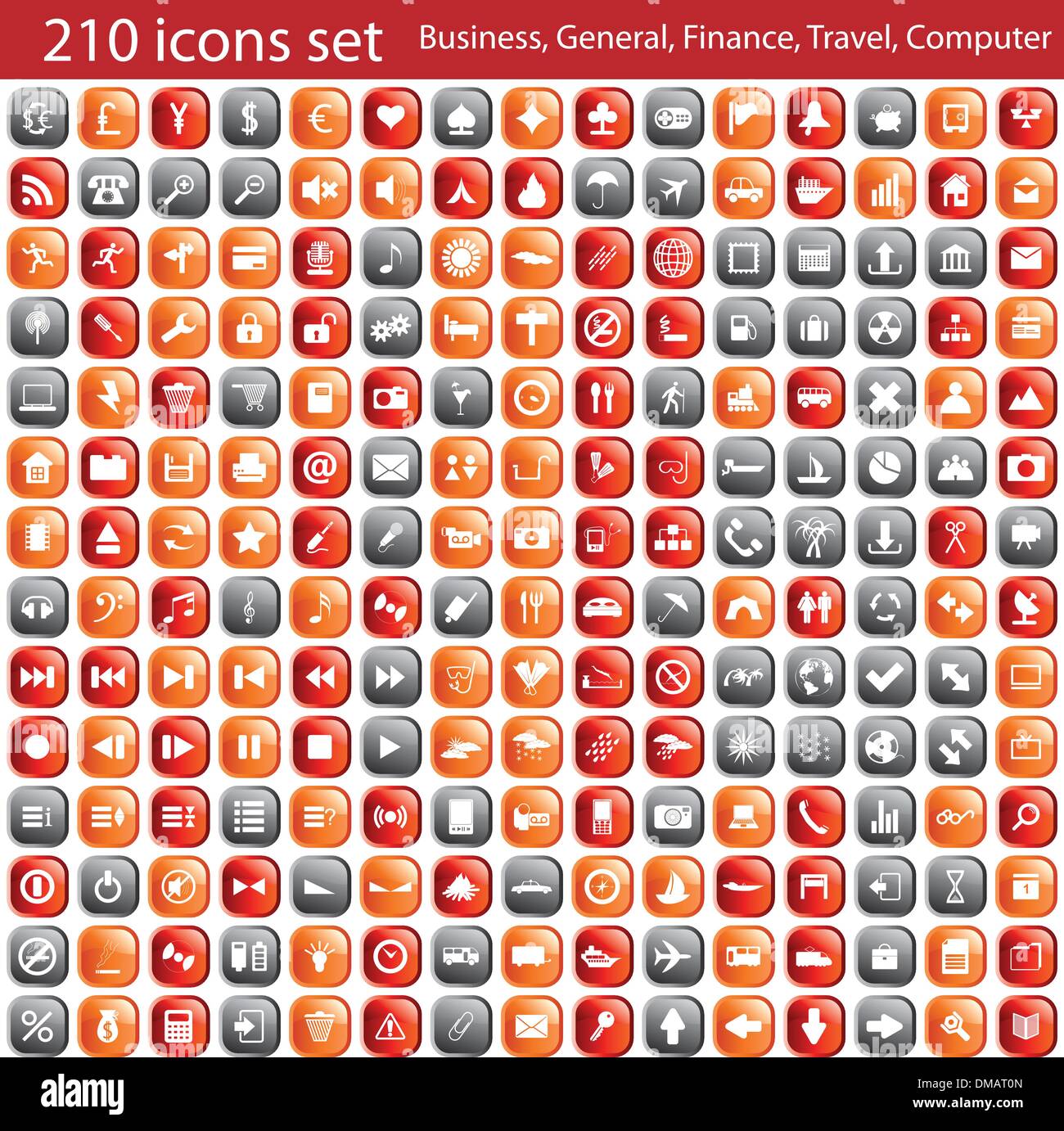 Biggest collection different icons using Stock Vector Images - Alamy