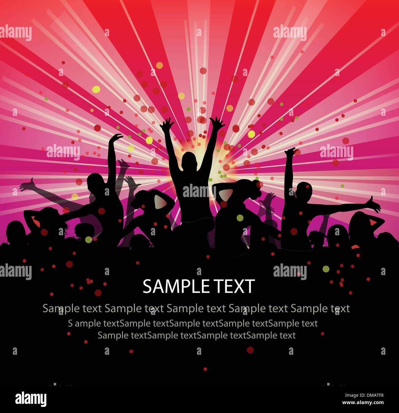 set of group peoples dance vector. flyer.vector Stock Vector Image ...