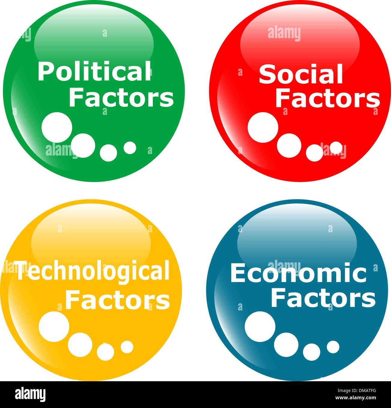 Economic factors web button icon hi-res stock photography and images ...