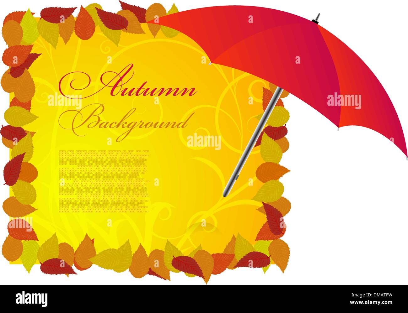 Fall autumn theme maple Stock Vector Images - Alamy