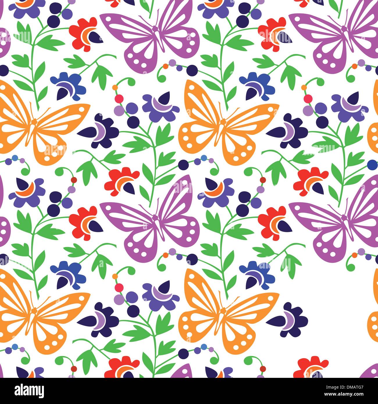 Colorful butterflies pattern Stock Vector Image & Art - Alamy