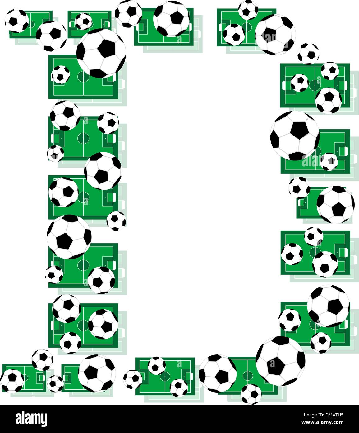 Alphabet football letters made soccer hi-res stock photography and ...