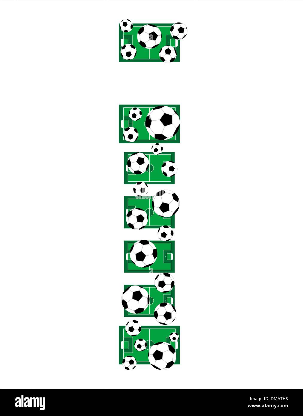 Alphabet football letters made soccer Stock Vector Images - Alamy