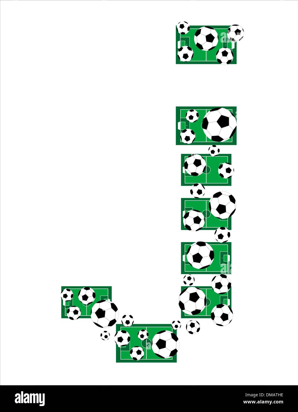 Alphabet football letters made soccer Cut Out Stock Images & Pictures ...