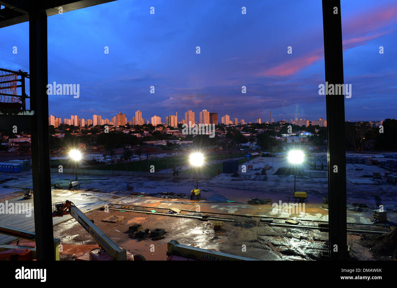 Cuiaba, Brazil. 12th Dec, 2013. The stadium "Arena Pantanal" in Cuiaba ...