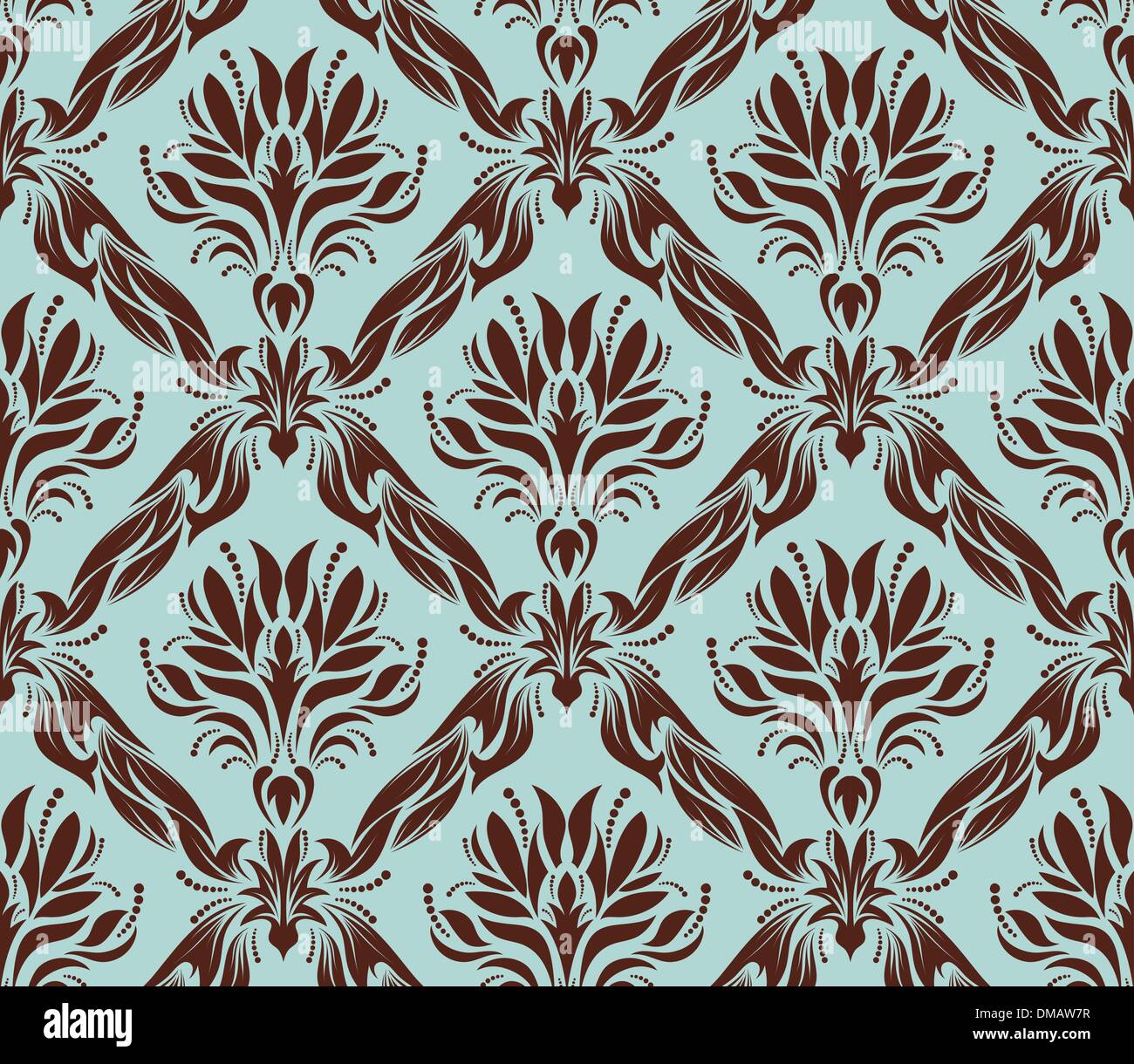 seamless damask pattern Stock Vector Image & Art - Alamy