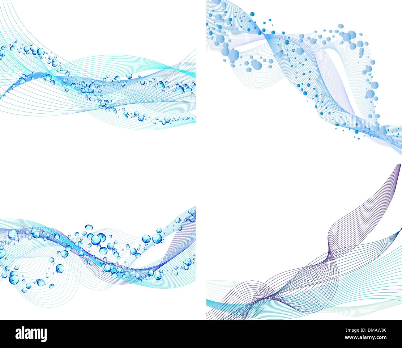Abstract water bubbles background Cut Out Stock Images & Pictures - Alamy