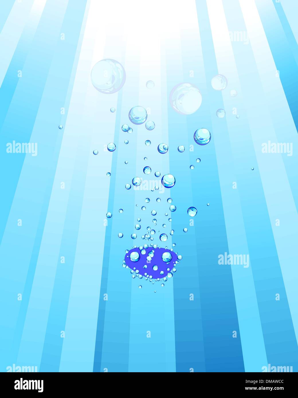 Dark marine underwater background Stock Vector Images - Alamy