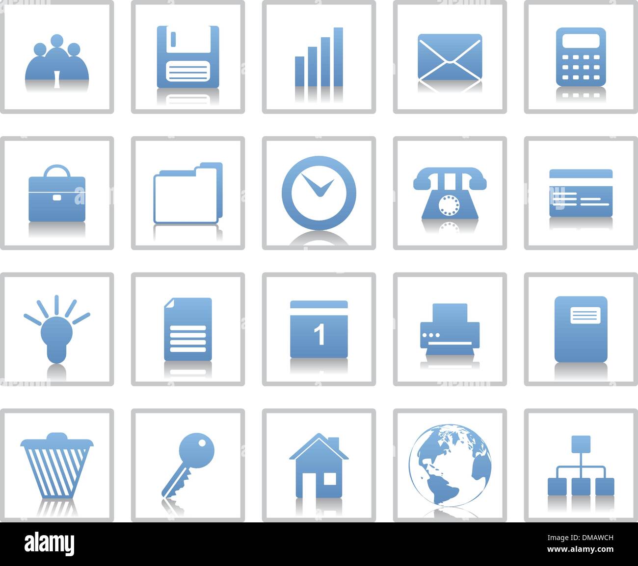 business and office icons set Stock Vector Image & Art - Alamy