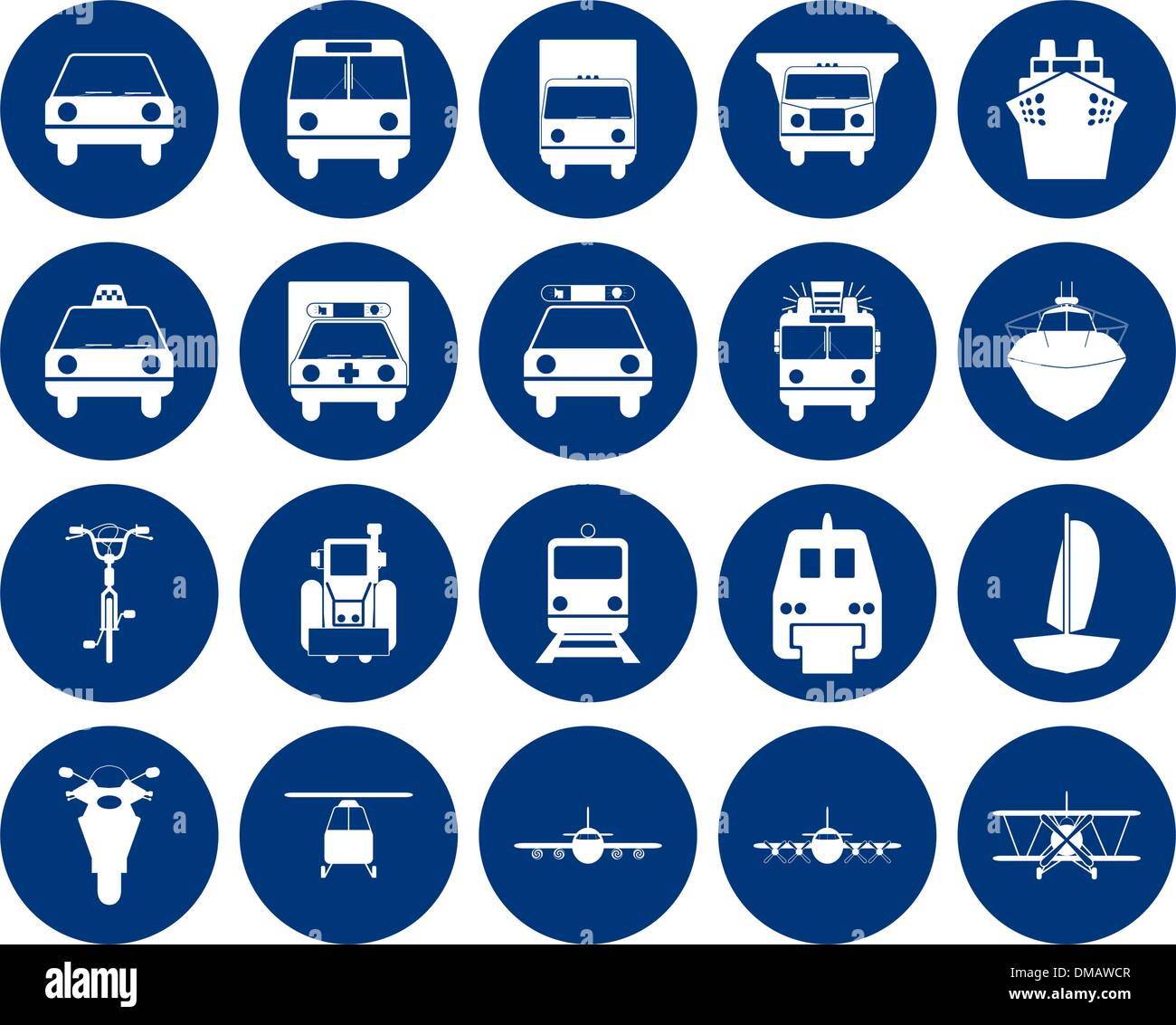 transportation icons set Stock Vector Image & Art - Alamy