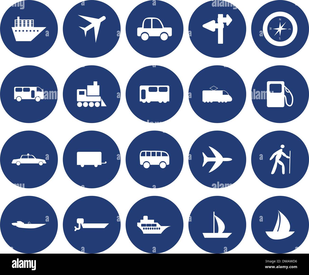 transportation icons set Stock Vector Image & Art - Alamy