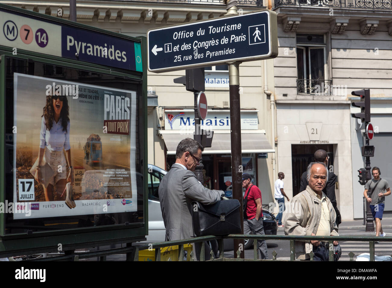PYRAMIDES METRO STATION, STREET LIFE, PARIS (75), FRANCE Stock Photo ...