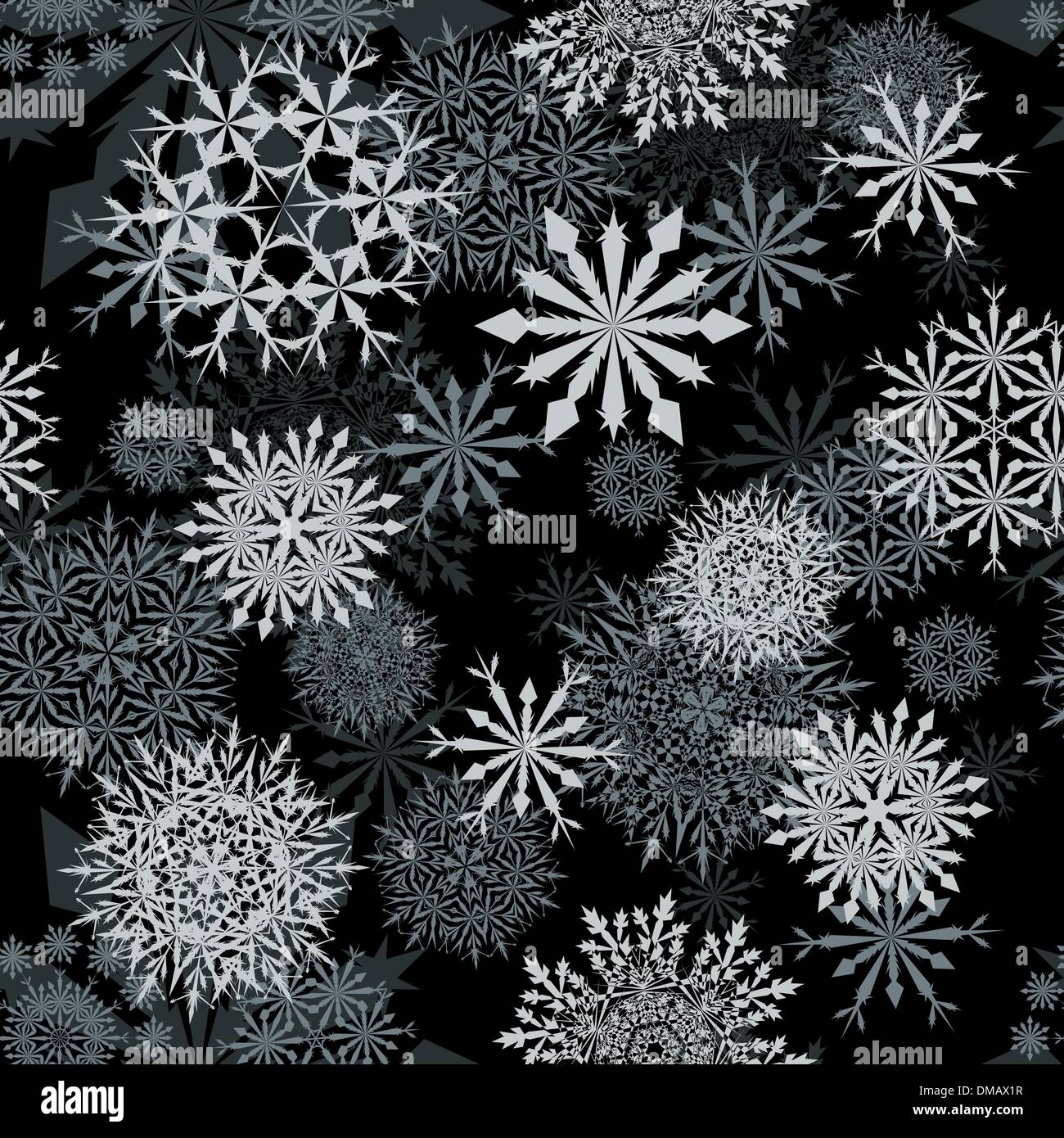 Seamless vector snowflakes hi-res stock photography and images - Alamy