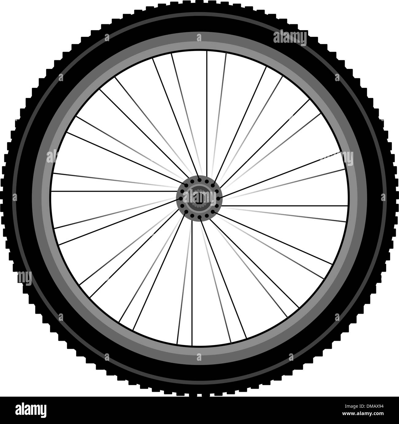 Mountain Bike Wheel Vector