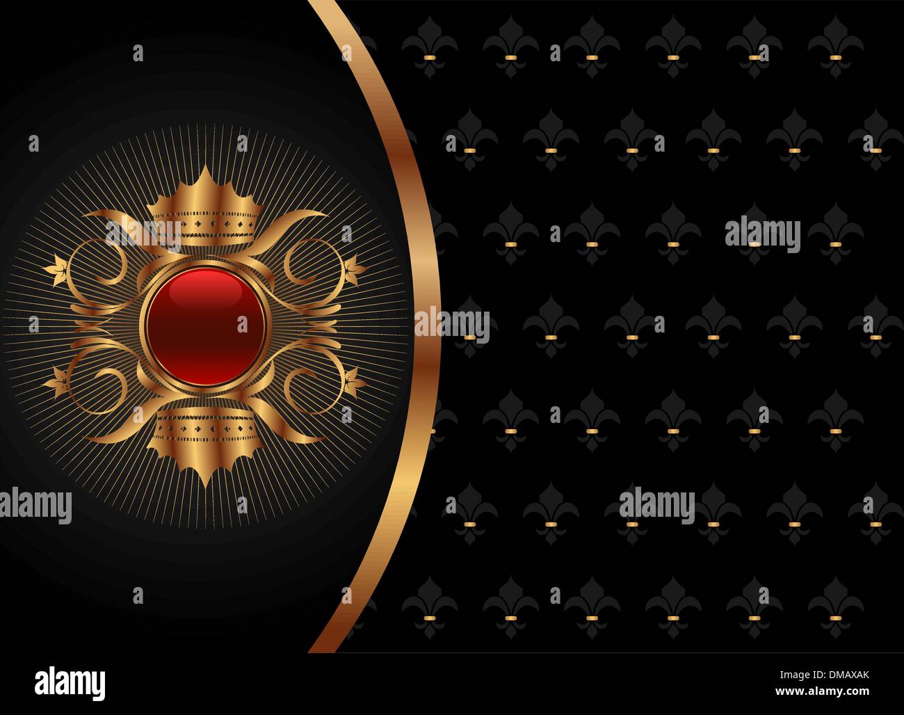 gold invitation frame Stock Vector Image & Art - Alamy