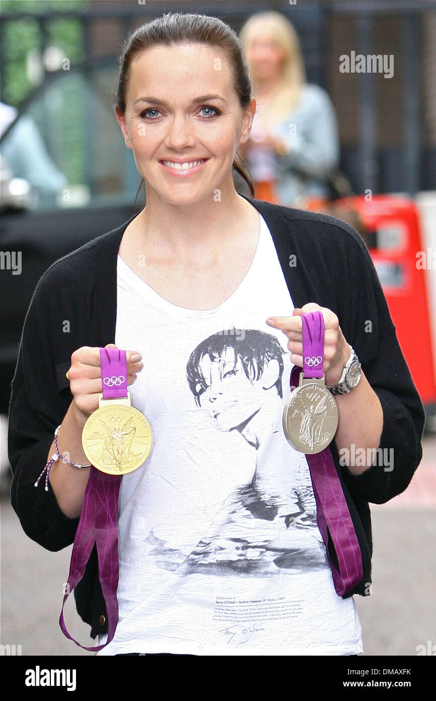 Victoria pendleton at the itv studios london hi-res stock photography ...