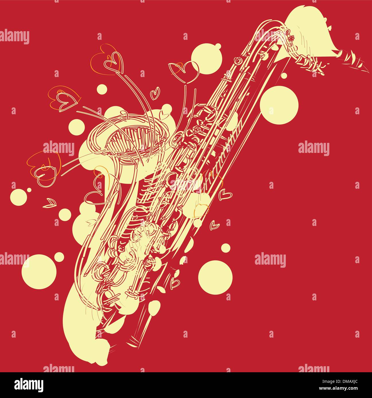 Abstract Sketchy Sax Stock Vector Image & Art - Alamy