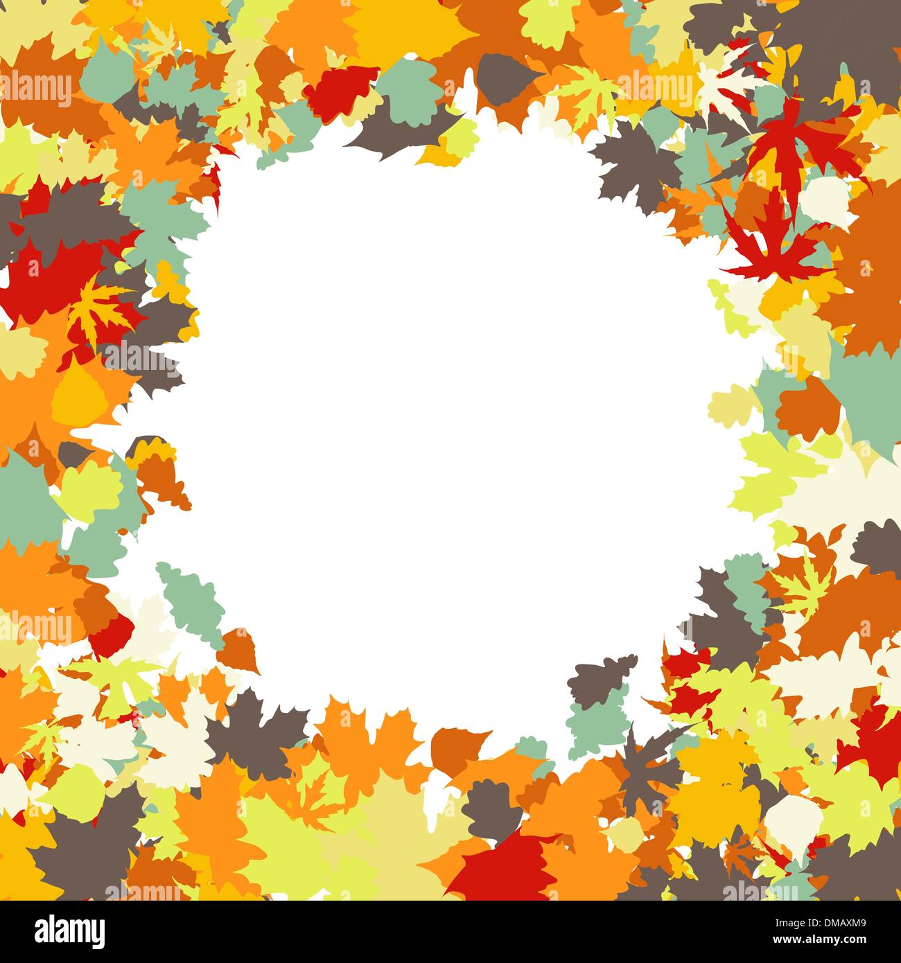 Golden dried leaves Stock Vector Images - Alamy