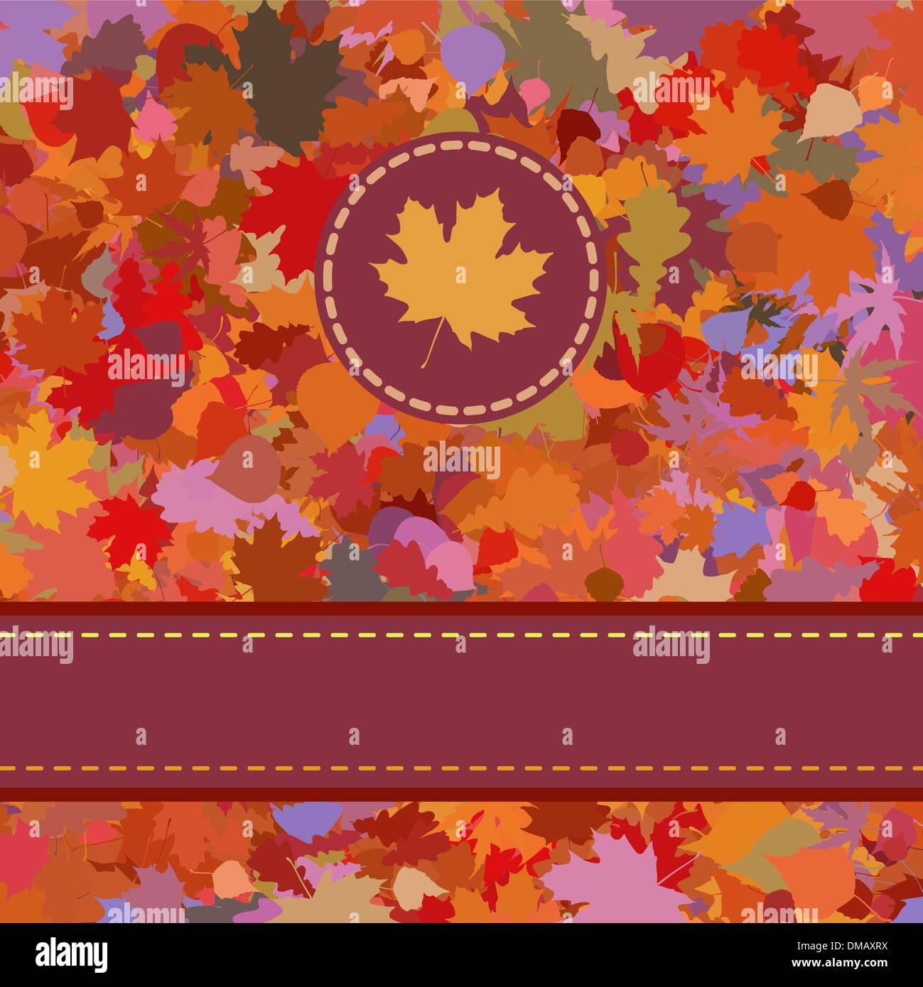 Still life of autumn leaves Stock Vector Images - Alamy