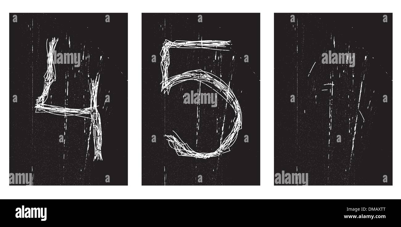 Digits is scratchs Stock Vector Image & Art - Alamy