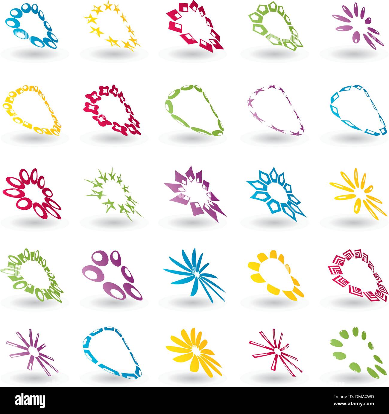 Abstract icons. Elements for design. Vector illustration Stock Vector ...