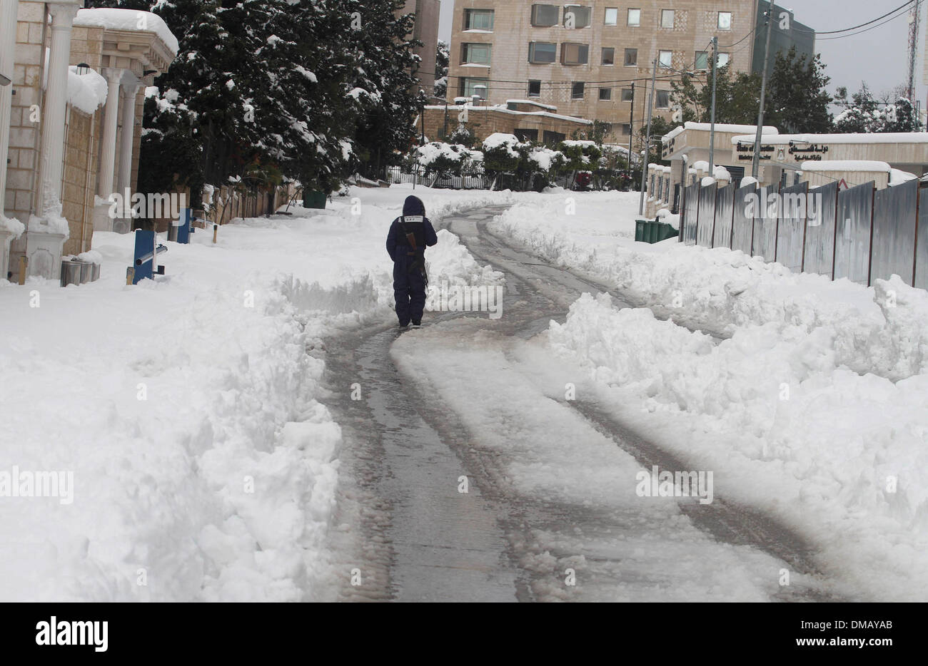 Ramallah, West Bank, Palestinian Territory. 13th Dec, 2013. A ...