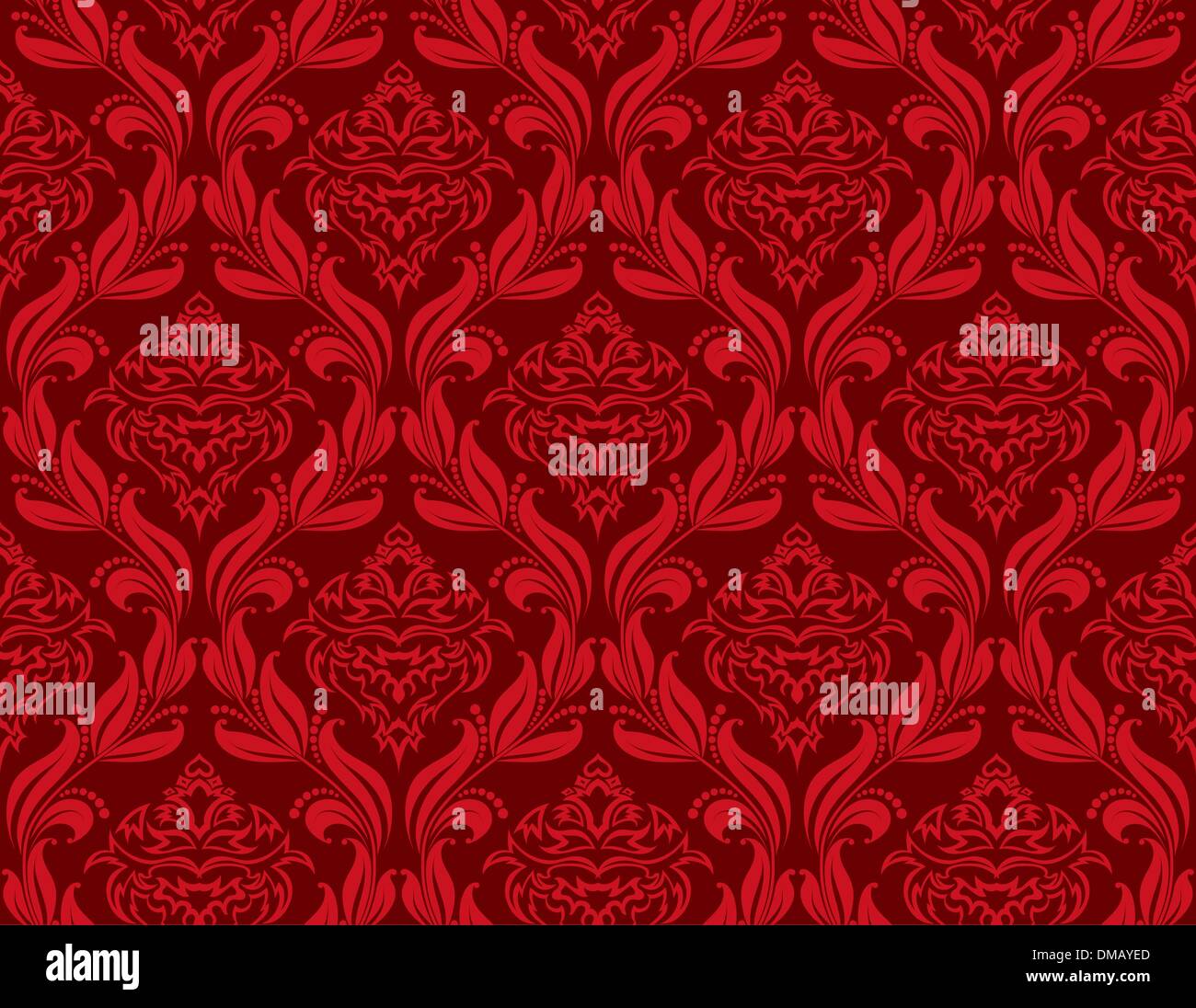 seamless damask pattern Stock Vector Image & Art - Alamy