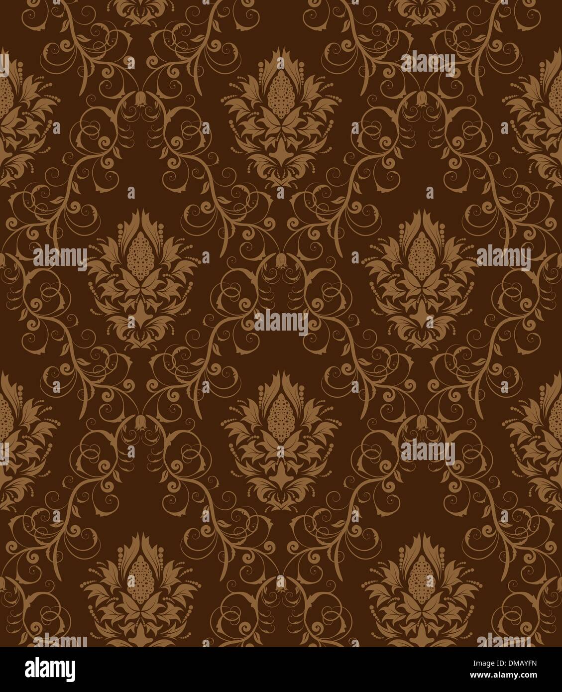 seamless damask pattern Stock Vector Image & Art - Alamy